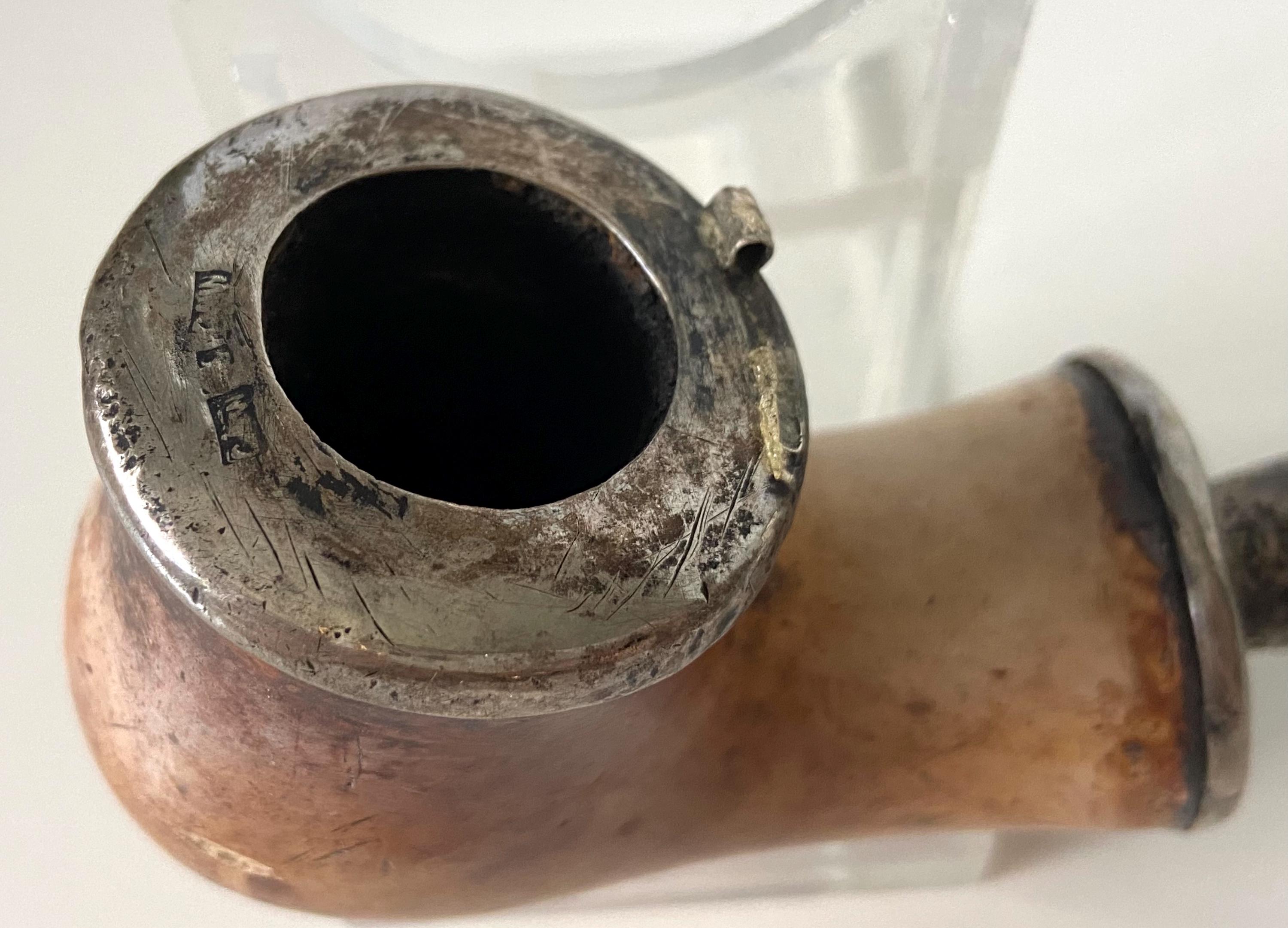 18th Century Meerschaum Pipe Head With Silver - Smoking Pipe ...