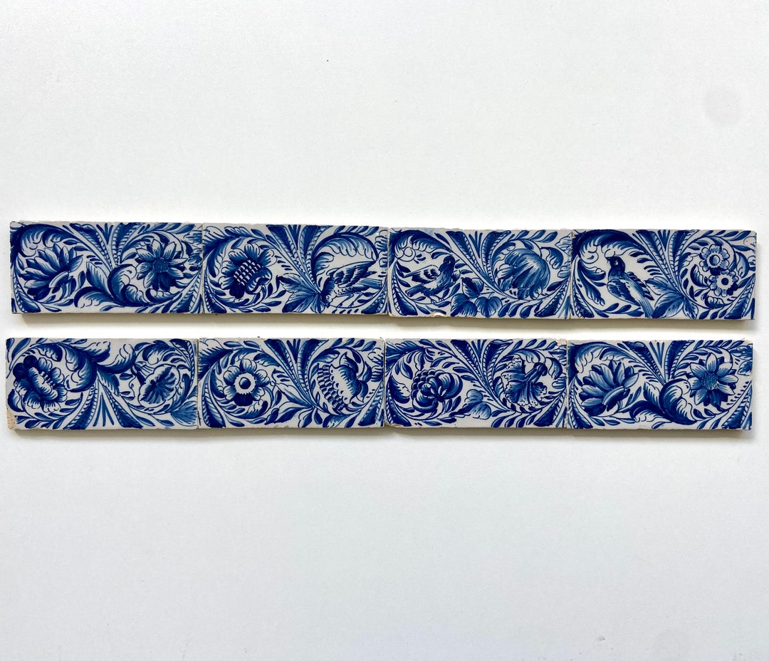 Antique Tiles - Delft - Edge Tiles - 18th or Early 19th Century ...
