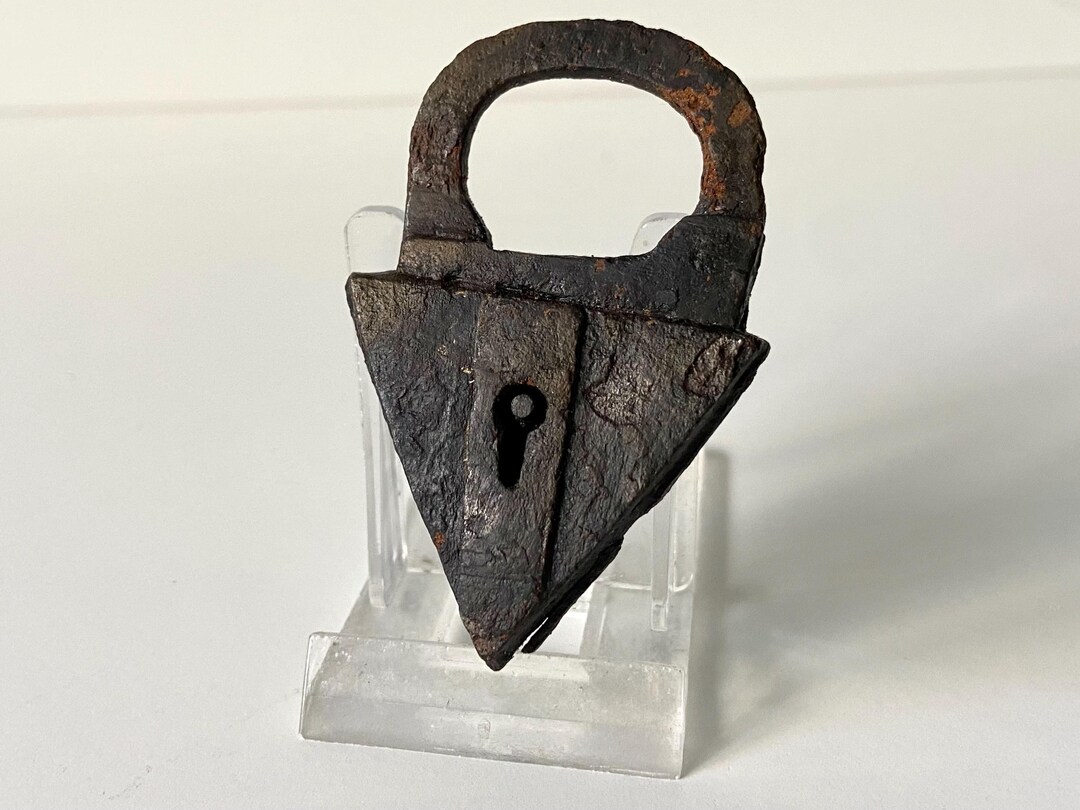 16th Century Padlock - Lock - Triangle Shaped - Germany - Post Medieval ...