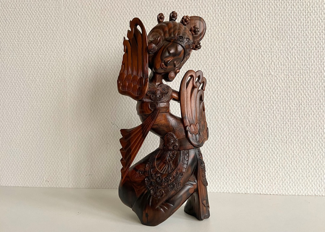 Balinese Sculpture Art Deco Lady Women Bali - Etsy