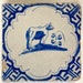 17th Century Delft Tile - Sheep - Wan-li Corners - Blue and White ...