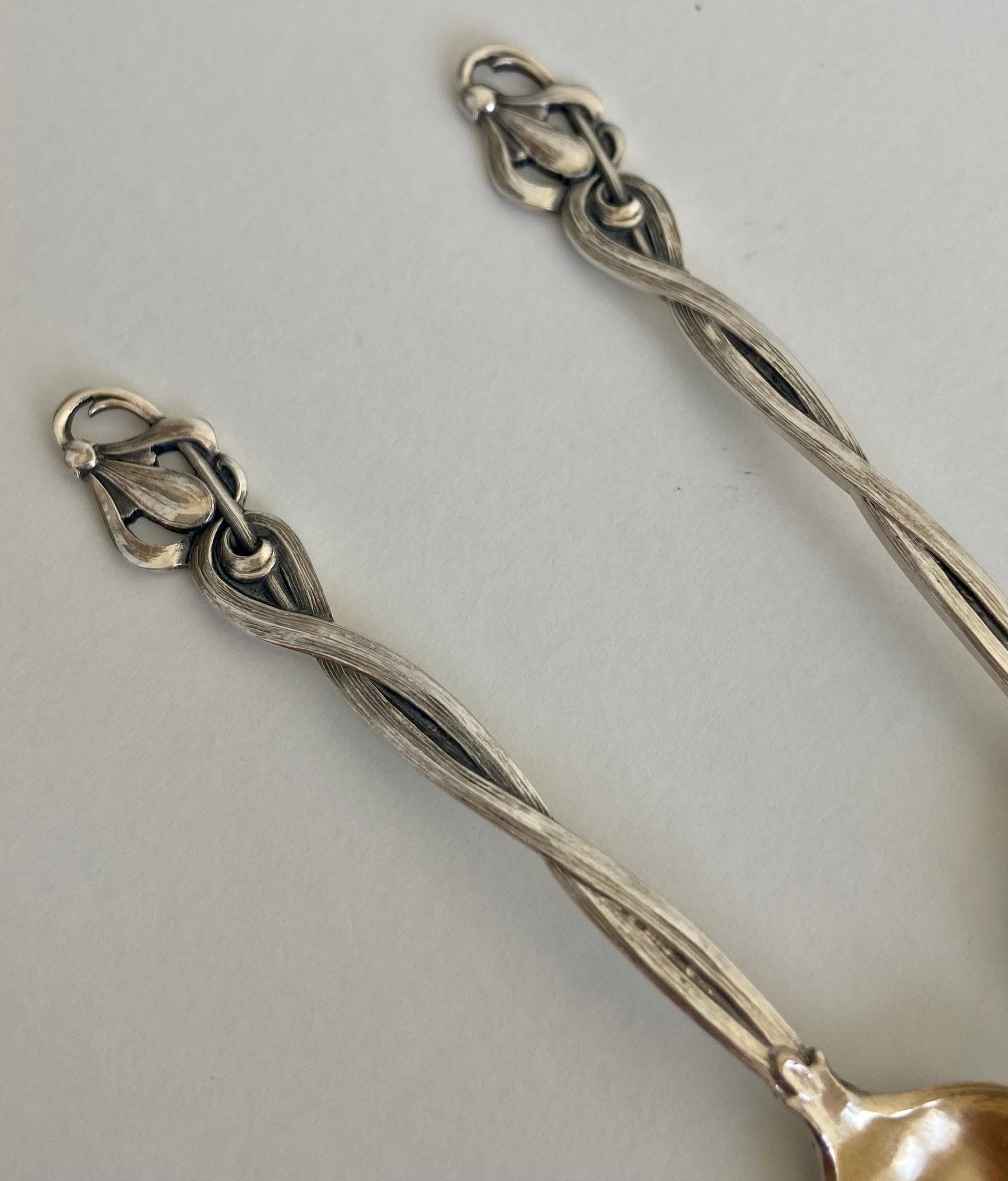 Set of 12 Teaspoons - Koch & Bergfeld - Bremen - Silver 800 - Germany ...