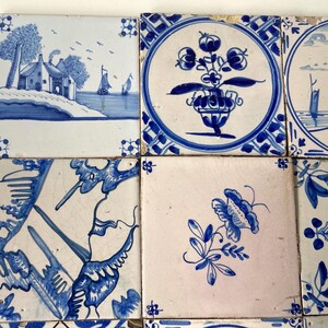 Antique Delft Tiles - Mix and Match - 18th and 19th Century - Blue and ...