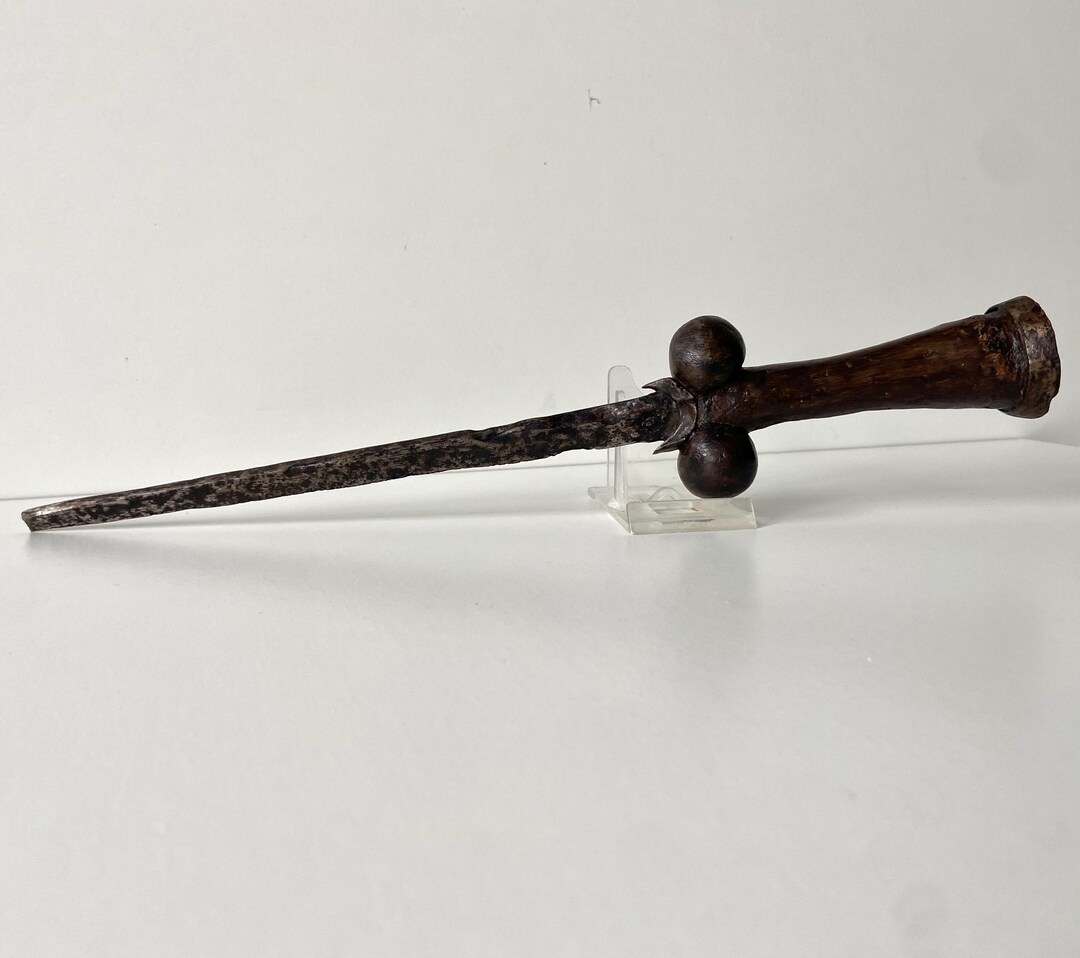 Bollock Knife Medieval - 14th to Early 16th Century - Wooden Handle ...