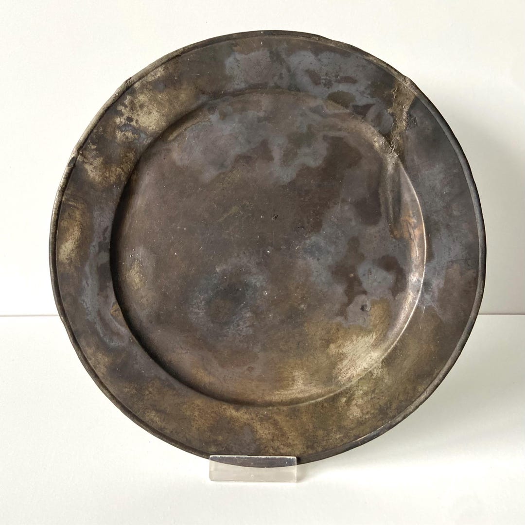 Late 17th Till 18th Century - Pewter Plate - Archaeological Artefact ...
