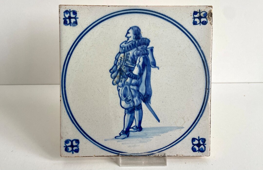 Antique Delft Tile - Delftware - Late 19th to Early 20th Century - Blue ...