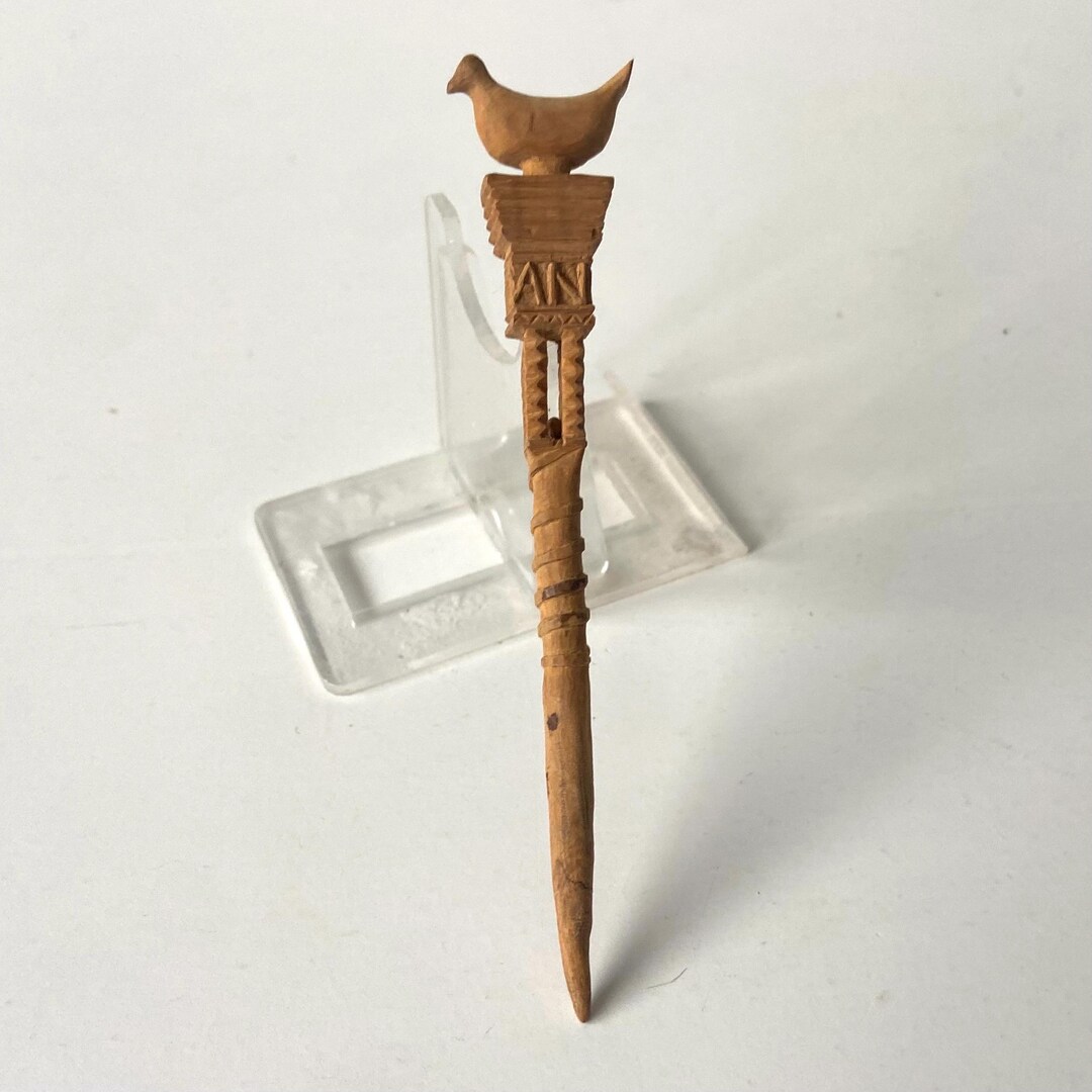 Pipe Cleaner - Dutch Folk Art - Wood - 19th Century - Dated - Southern ...