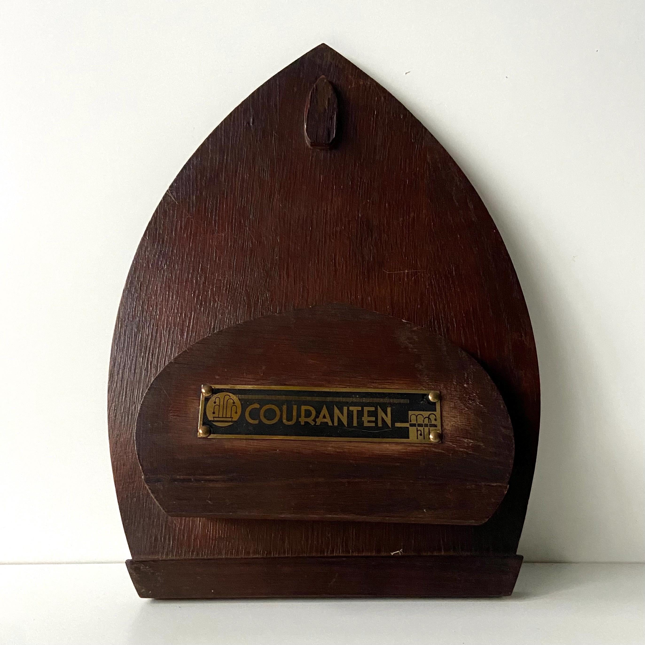 Art Deco Magazine Rack - Early 20th Century - Amsterdamse School - Wall ...