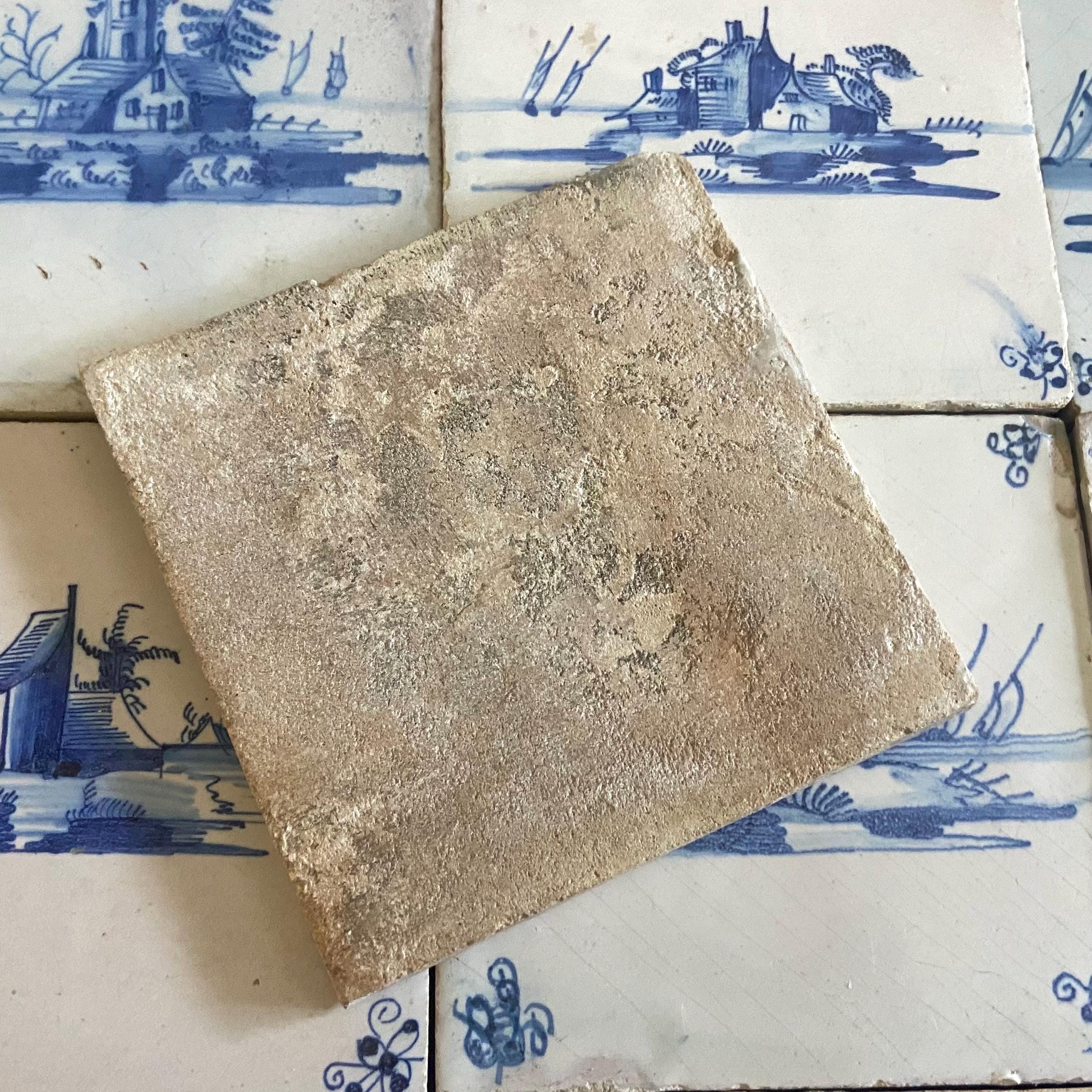 9 X 17th Century Delft Tile - Landscapes - Buildings - Blue and White ...