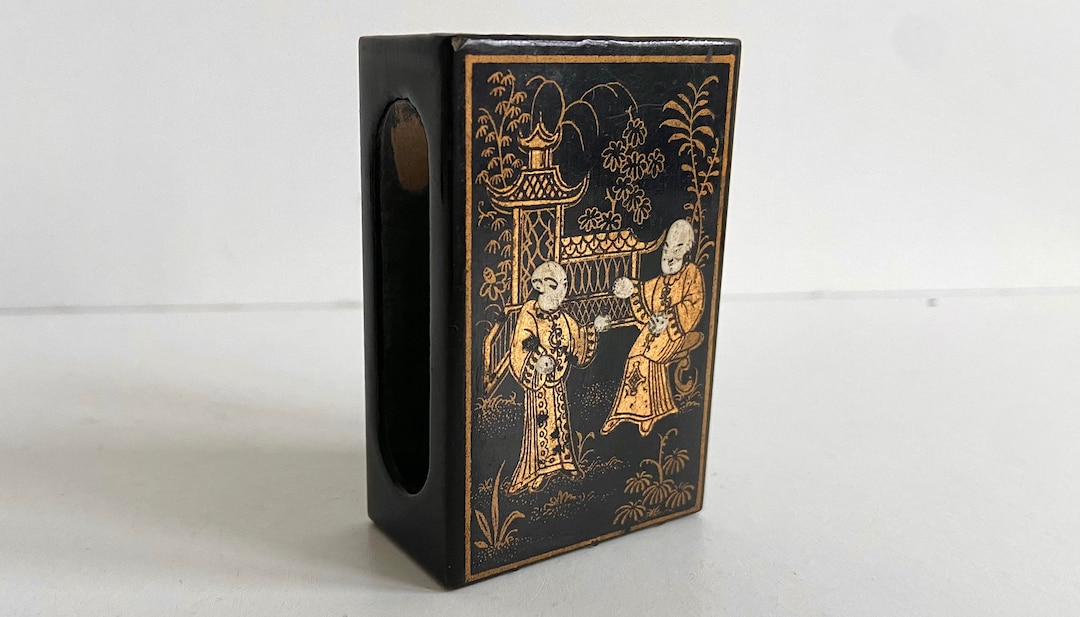 Antique Match-box Holder - Japanese Style - France - 19th Century ...