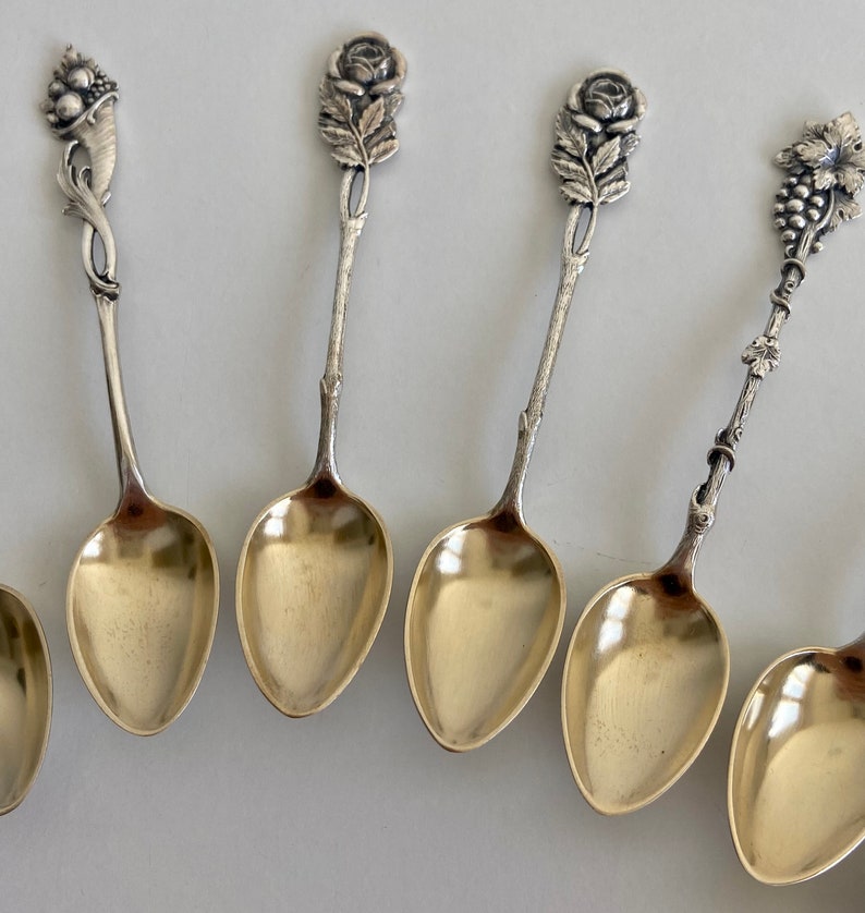 Set of 12 Teaspoons - Koch & Bergfeld - Bremen - Silver 800 - Germany ...