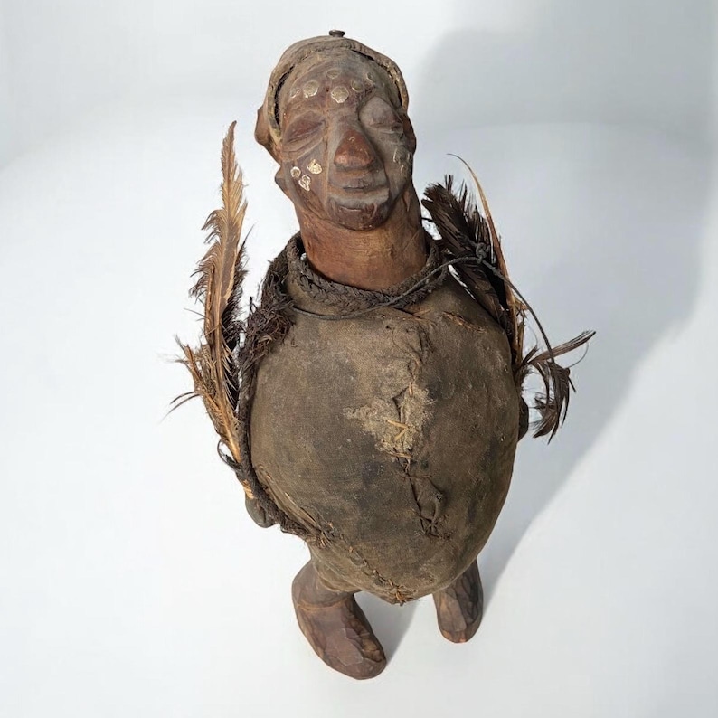 Téké Fetisj Figure - Congo - Tribal Art - Tribe - Wood - Feather ...