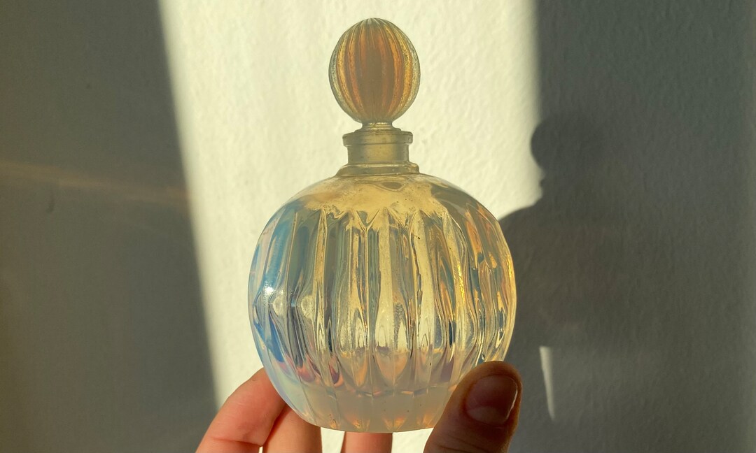 Sabino Style Glass Flacon Perfume Bottle Opal Glass France Signed ...