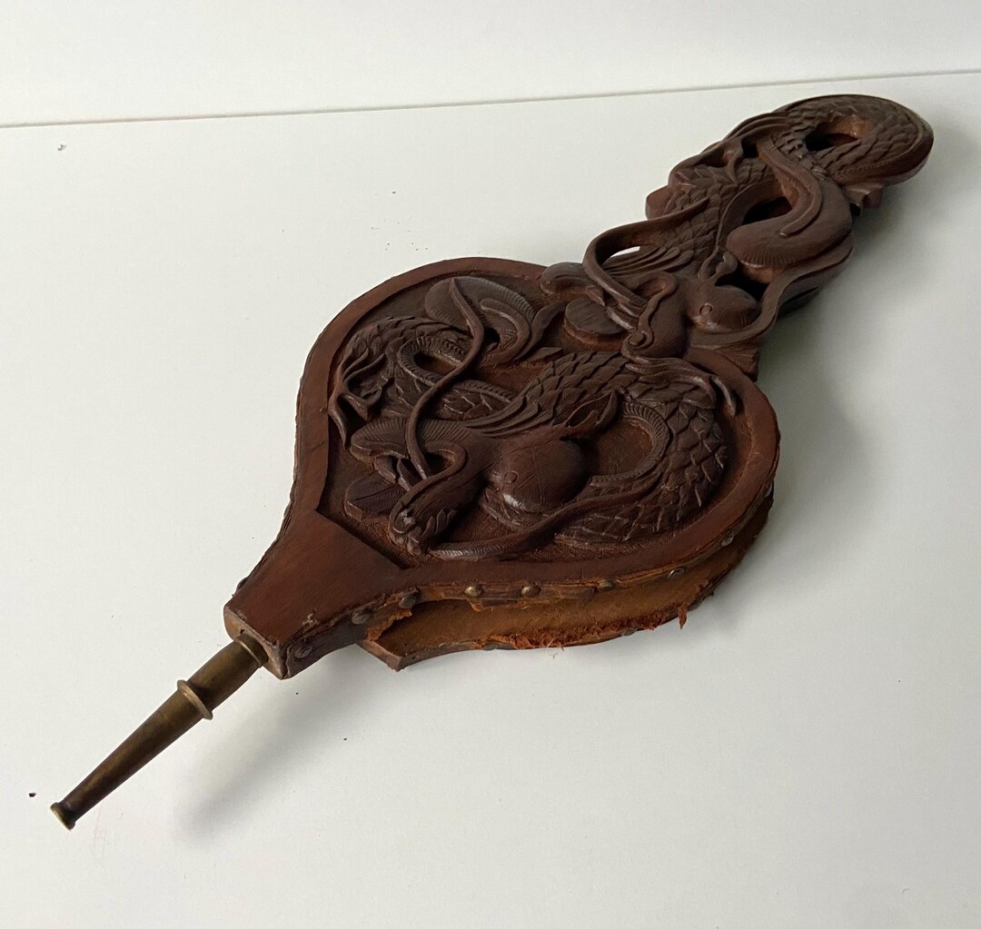 Asian Bellows - Indonesia - Wood - Carving - Carved Bellows - Early ...