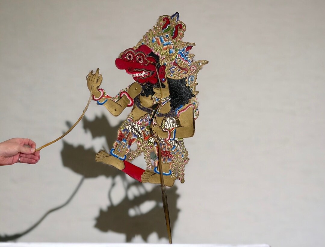 Wayang Kulit Doll - Indonesia - Antique - Early 20th Century - Shadow ...
