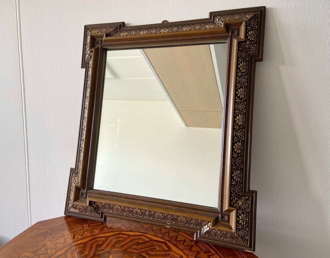 Beautiful Antique Mirror Nicely Decorated Frame 19th Century - Etsy