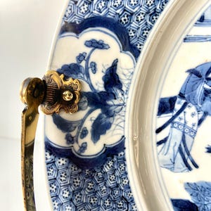 Chinese Porcelain - Charger/plate With Gilded Silver Handle - Western ...