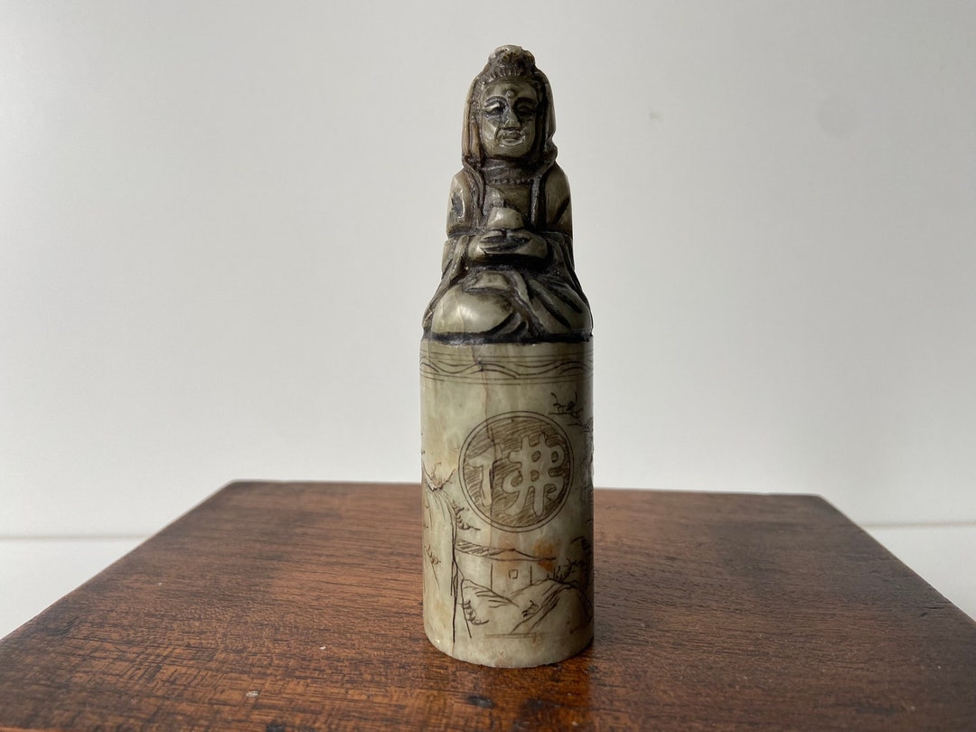 Chinese Seal Stamp - Buddha - Nephrite Jade - 19th to 20th Century ...