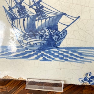 Antique Tile V.O.C 17th Century Ship Sailing Boat Sea Wall Tile Tiles ...