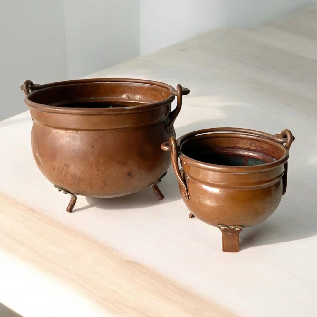 Antique Copper Buckets - Kettle - 19th Century - Etsy
