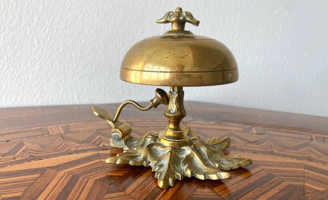 Antique Hotel Bell Desk Bell 19th Century France Brass - Etsy