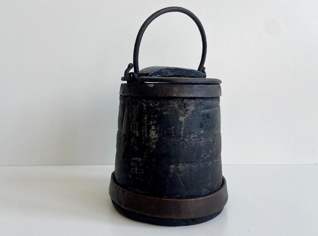 Antique Wooden Bucket - Tar Bucket - 18th Century - Ship - Etsy
