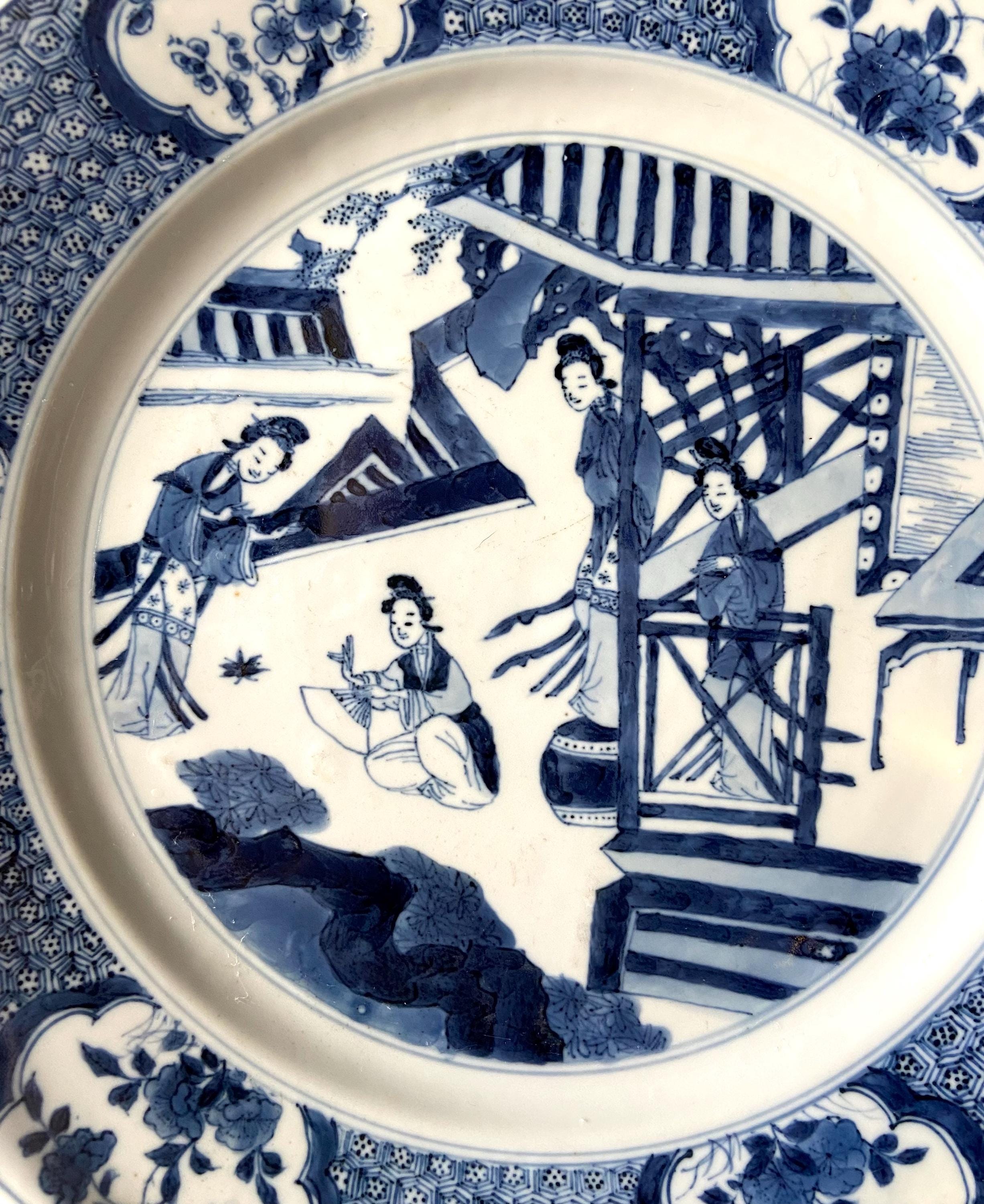 Chinese Porcelain - Charger/plate With Gilded Silver Handle - Western ...
