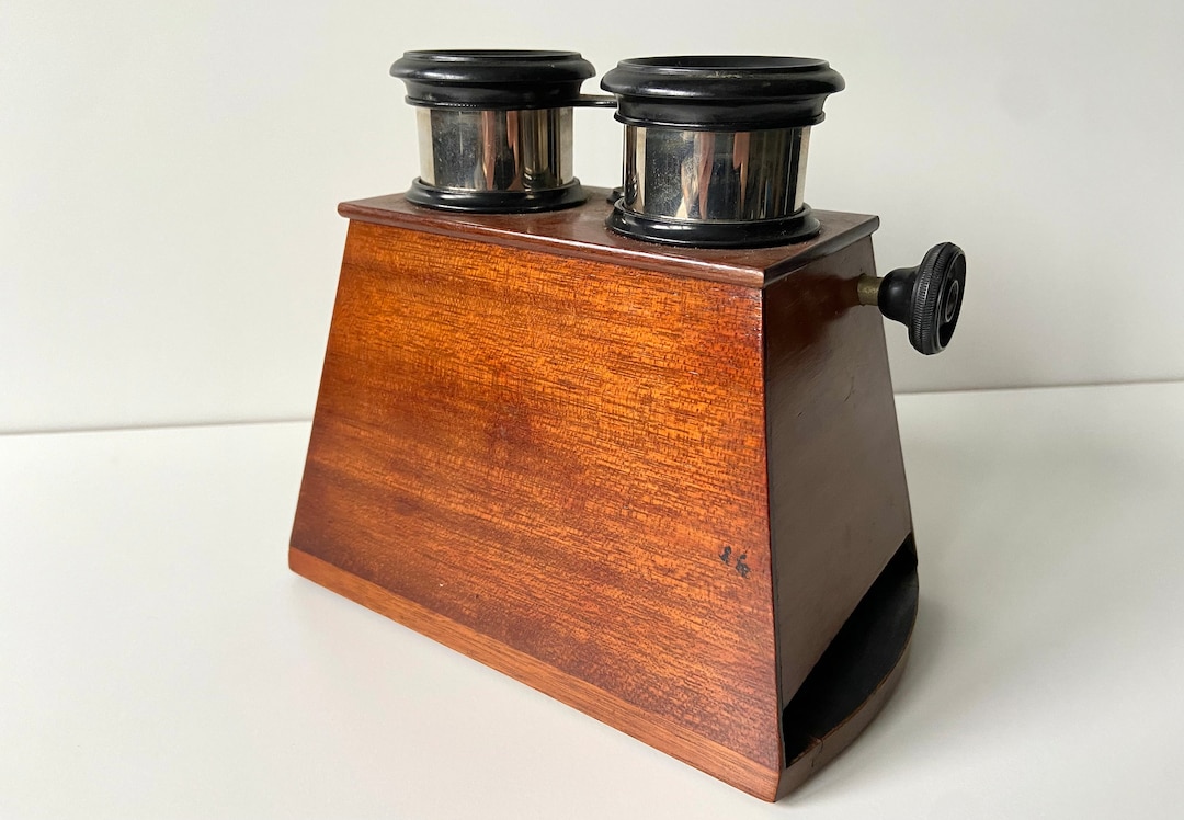 Antique Stereoscopic Viewfinder - First Halve 20th Century - Wood ...