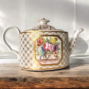 Porcelain De Paris - Teapot - Handpainted Decoration - 19th Century ...