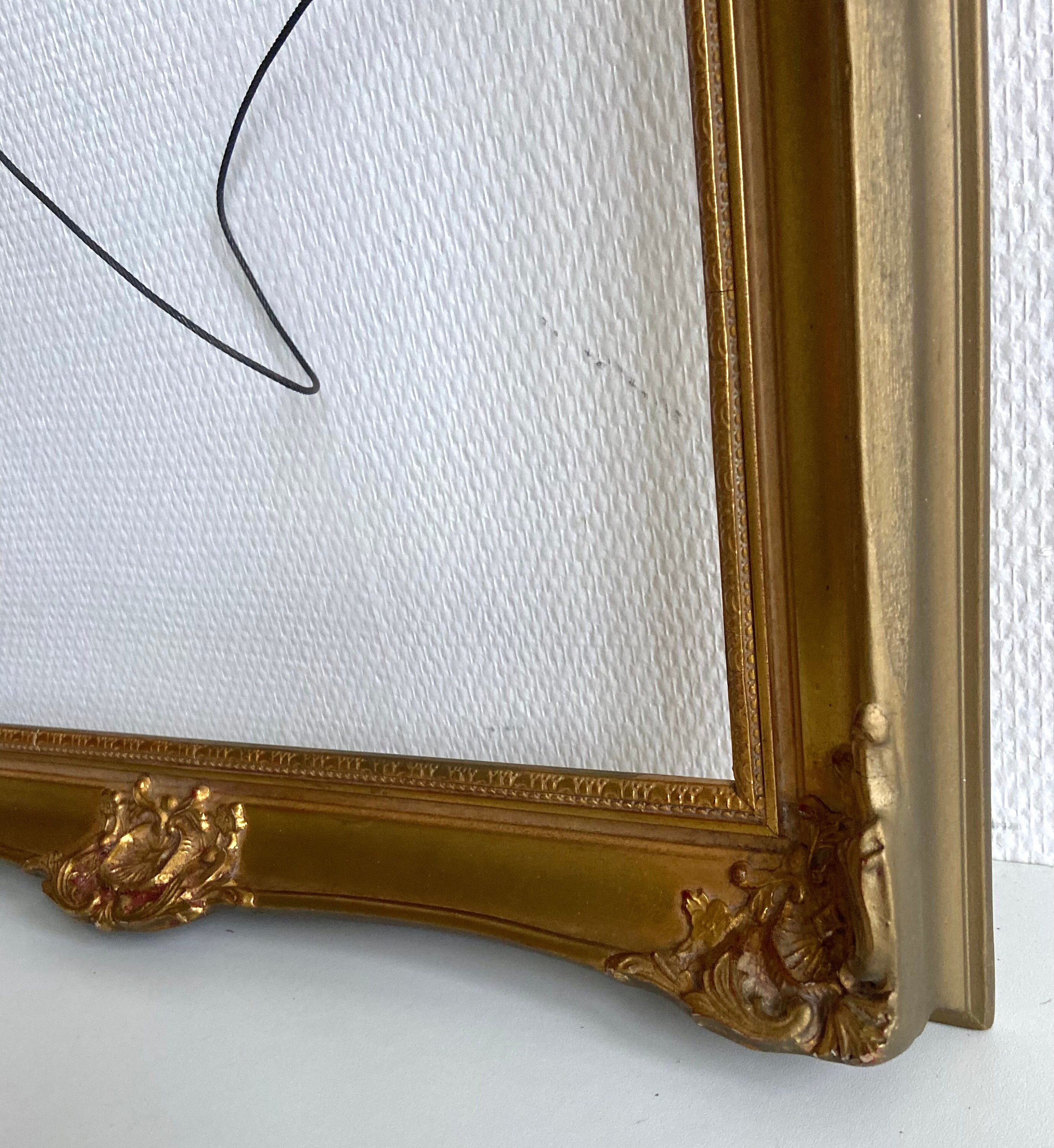 Antique Painting Frame - Gilded Plaster on Wood - 19th to Early 20th ...