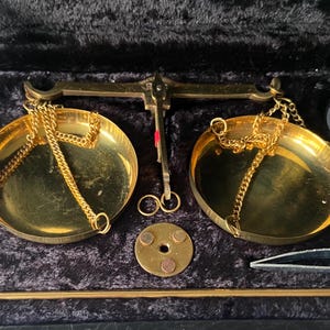 Old Gold Scale - 20th Century - Set - Precious Metals - Scaling - Etsy