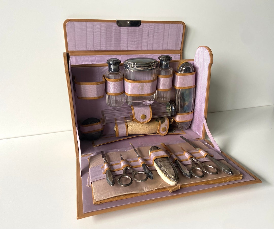 Travel Dressing Set 800 Silver Germany Bauer Herman Schwäbisch Gmünd ...