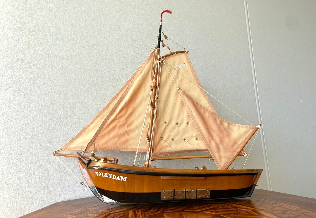Model Ship - Volendam - Boat - 20th Century - Handmade - Very Good ...