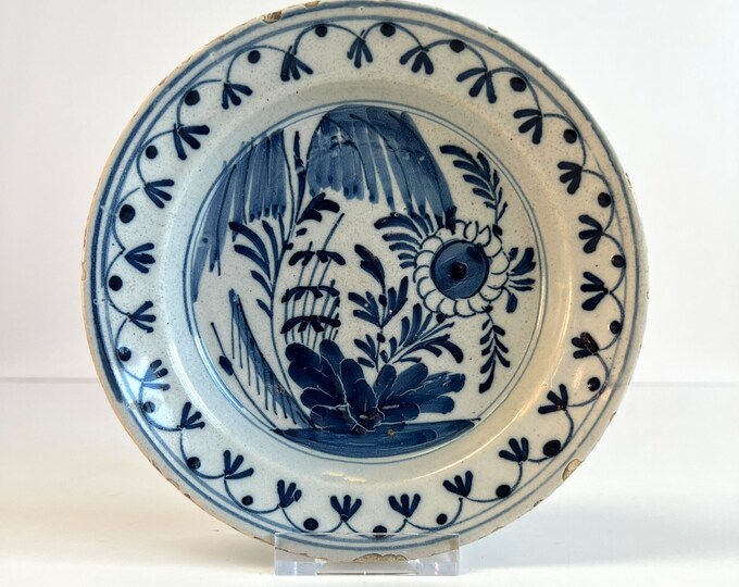 Delft Earthenware Plate - Ceramics - Netherlands, 18th Century ...