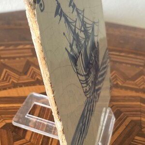 Antique Tile V.O.C 17th Century Ship Sailing Boat Sea Wall Tile Tiles ...