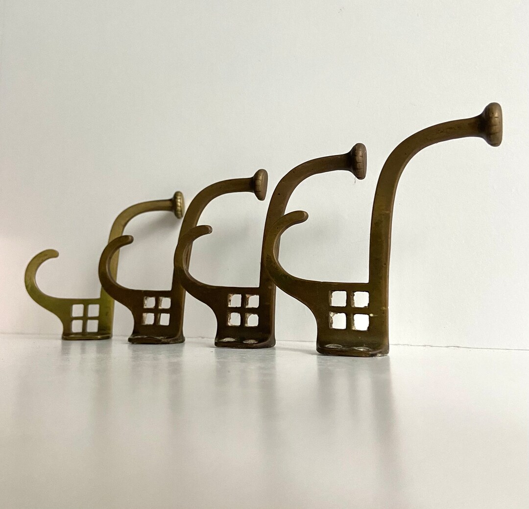 Art Deco Coat Hooks - First Halve 20th Century - 1930's - Brass - Etsy