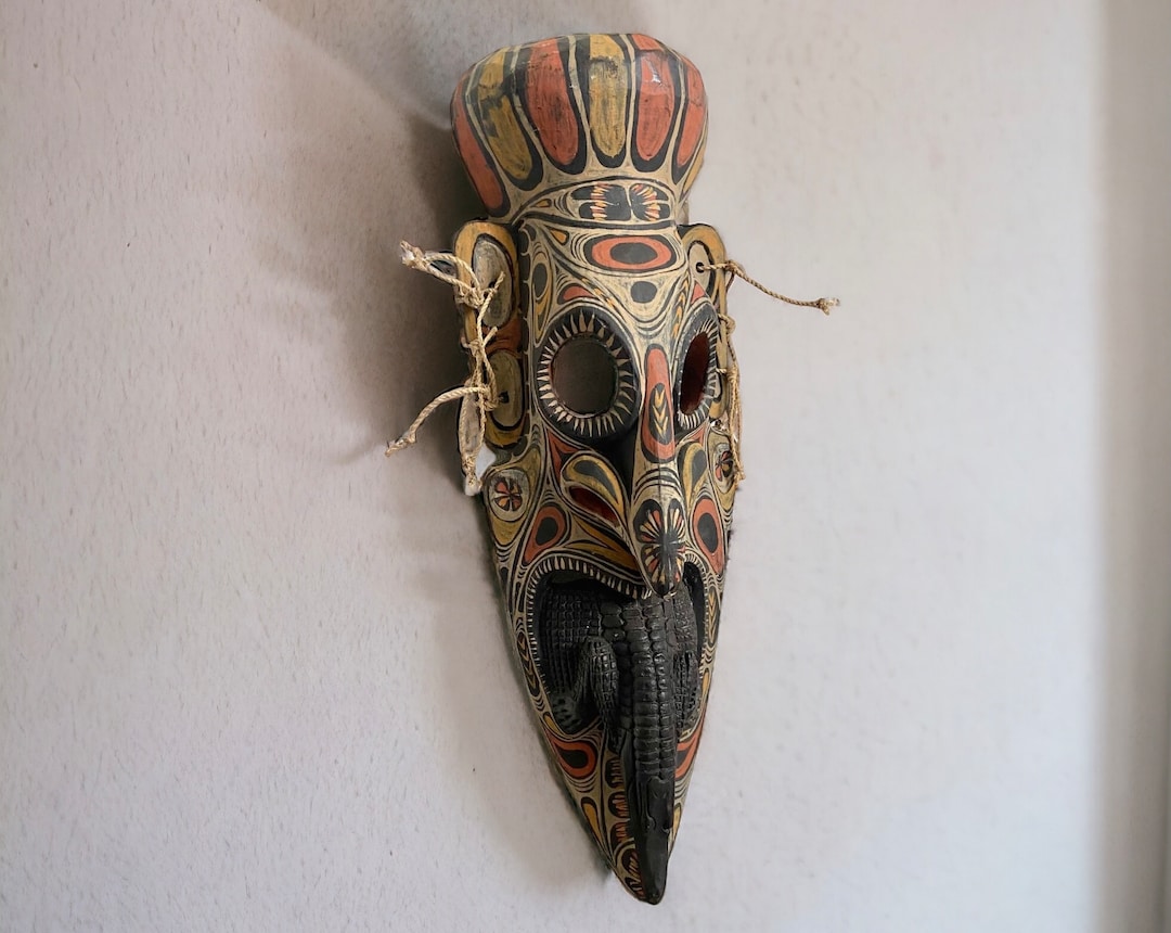 Savi Mask Tambanum Sepik Papua New Guinea Crocodile Animal Art Mask ...