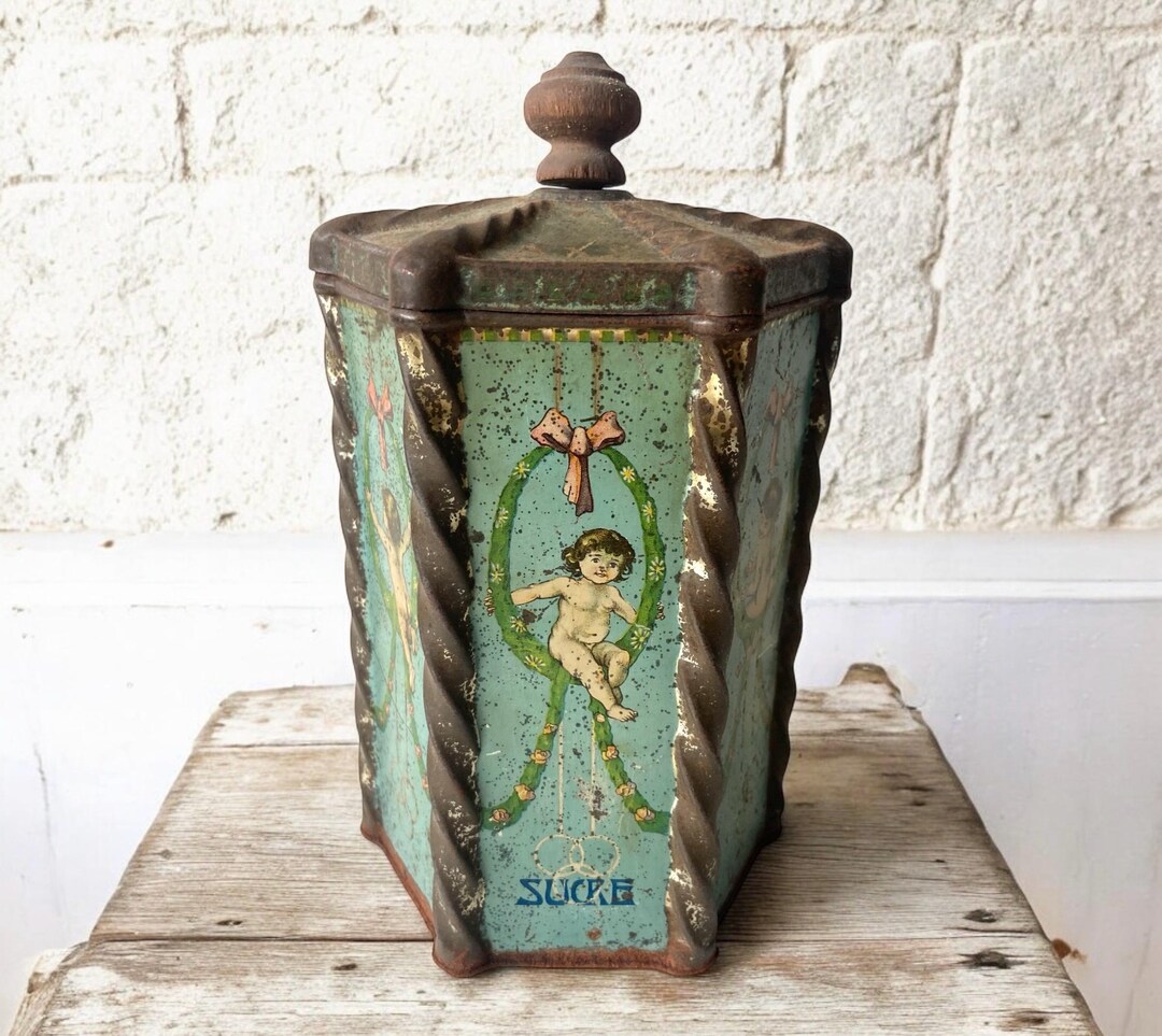 Antique Sucre Tin Can France Late 1800's Till Early 1900's - Etsy