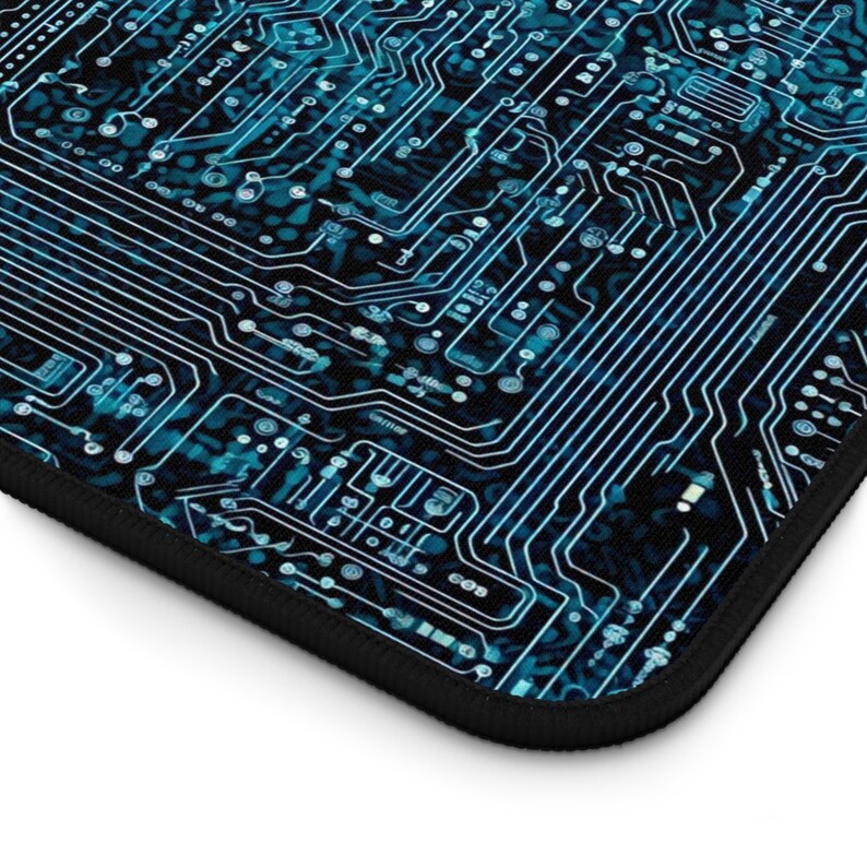 Electronic Tech Pattern Desk Mat - Etsy