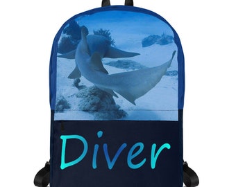 Blue Shark Backpack - Etsy