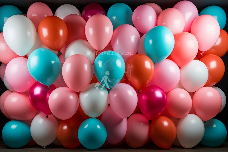 Party Pop - Festive Balloon Virtual Background for Zoom & Teams ...