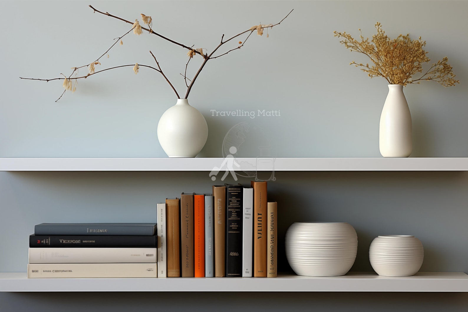 Minimalist Bookshelf Home Office Virtual Background for Zoom & Teams ...