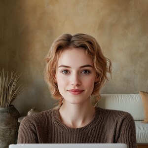 Earthy Serenity Virtual Background: Minimalist Zoom, Teams, Focus - Etsy