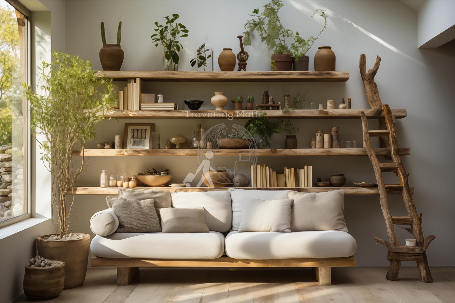 Natural Serenity Home Office Virtual Background for Zoom & Teams ...