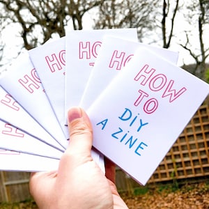 How to Make a Zine Instructions, DIY Minizine - Etsy