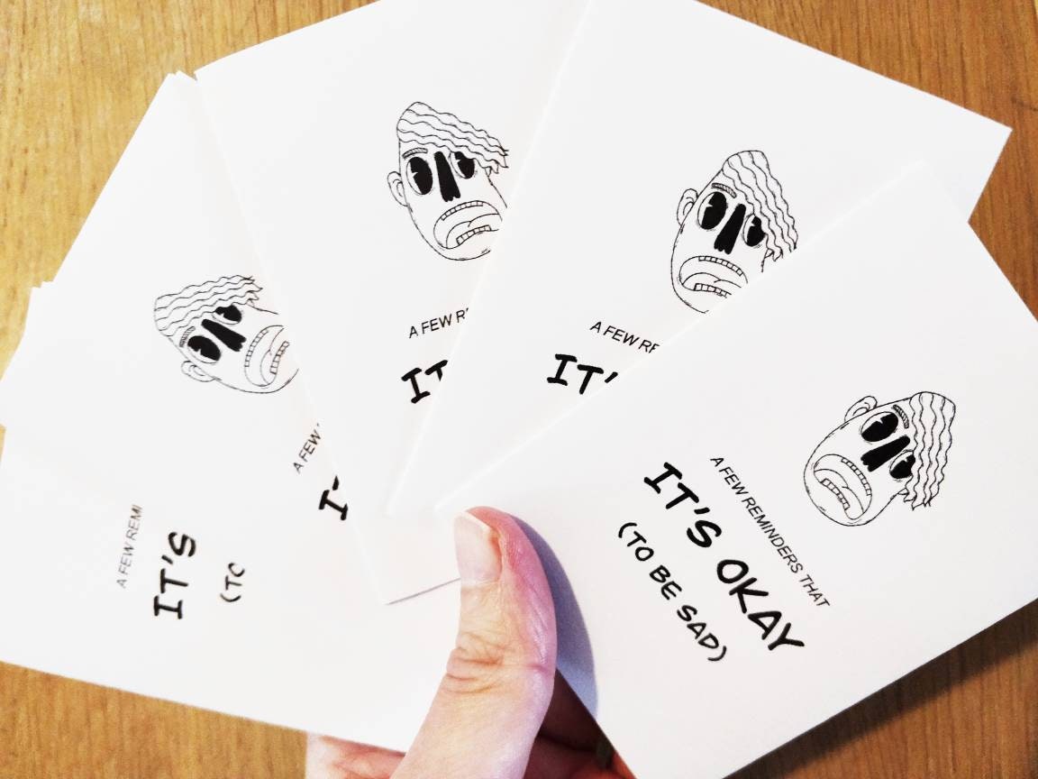 It's OK to Be Sad Zine About Mental Health Depression - Etsy