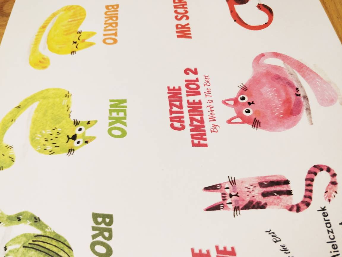 Catzine Fanzine A Fun Zine Full of Cats and Sass, Bundle of Meows - Etsy