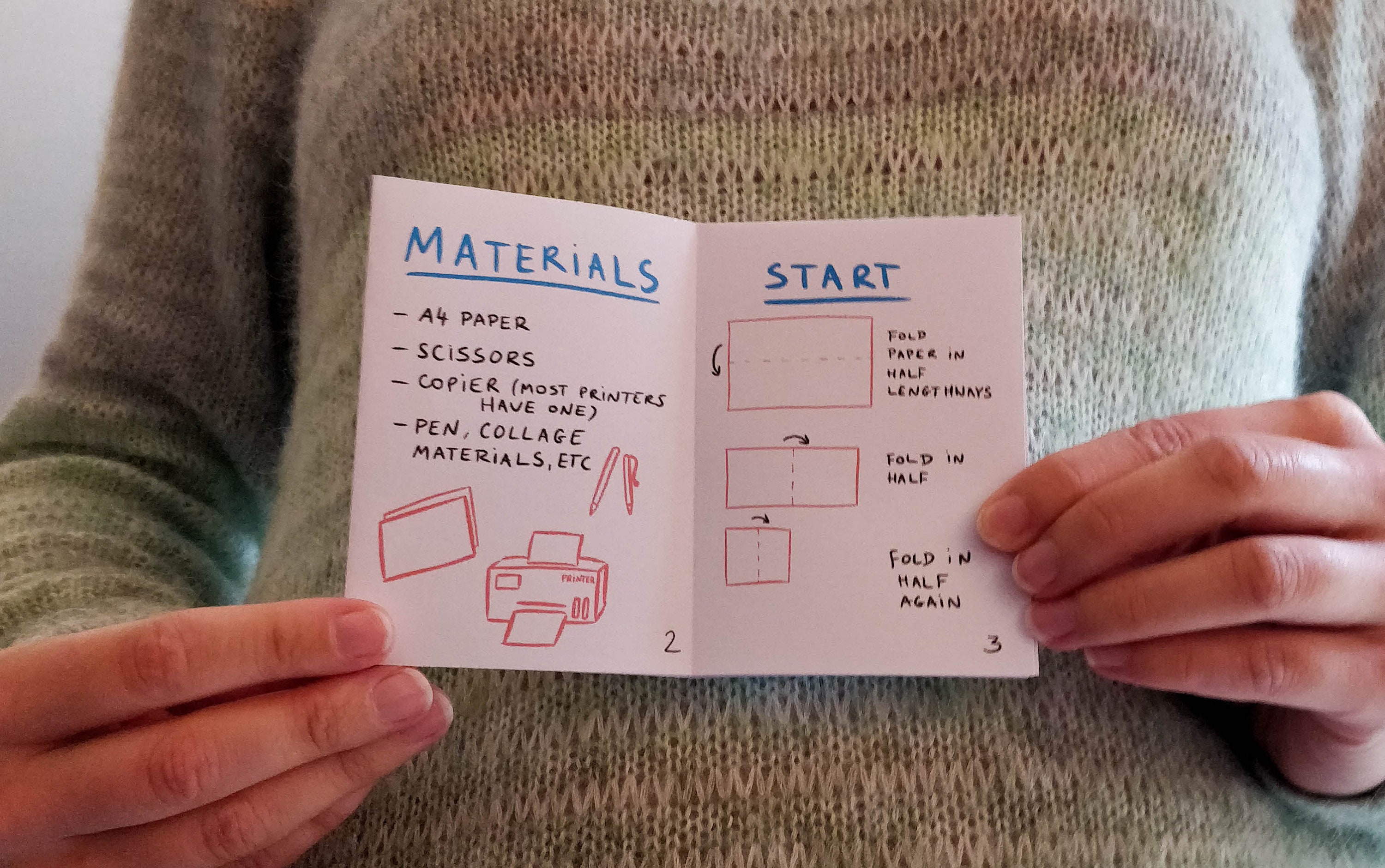 How to Make A Zine Instructions DIY Minizine - Etsy UK