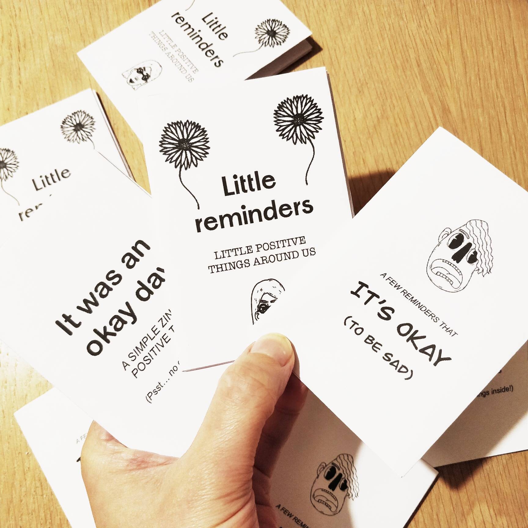 Positive mental health zines A4 folded. Depression Sadness | Etsy