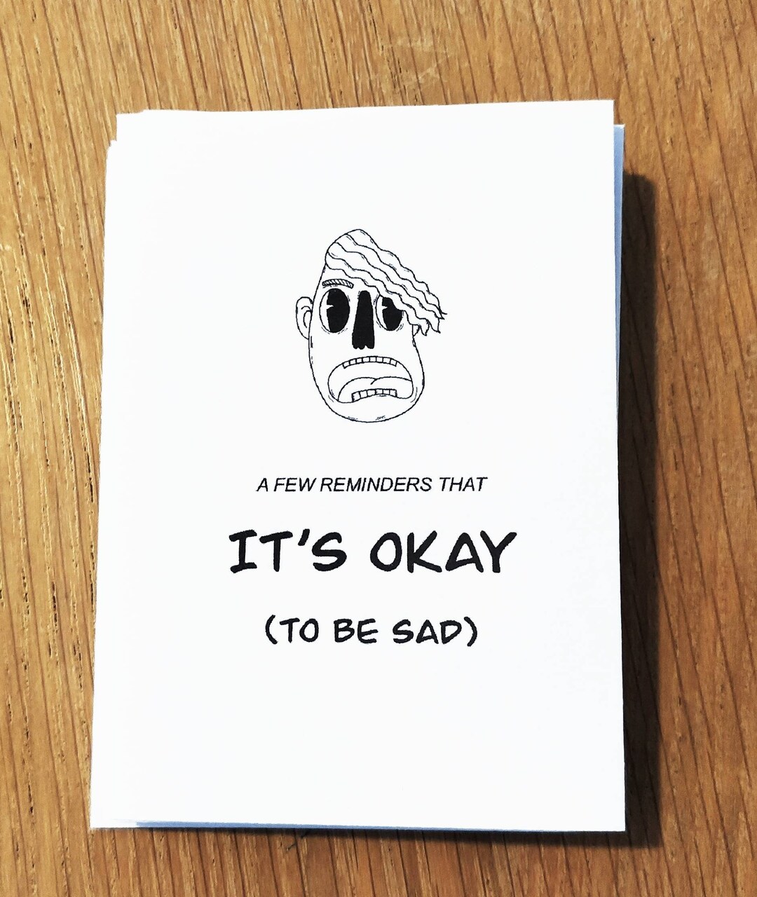 It's OK to Be Sad Zine About Mental Health Depression - Etsy